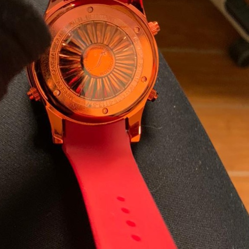 Johnny Dang Signature Dial Red Tone Watch - Gem